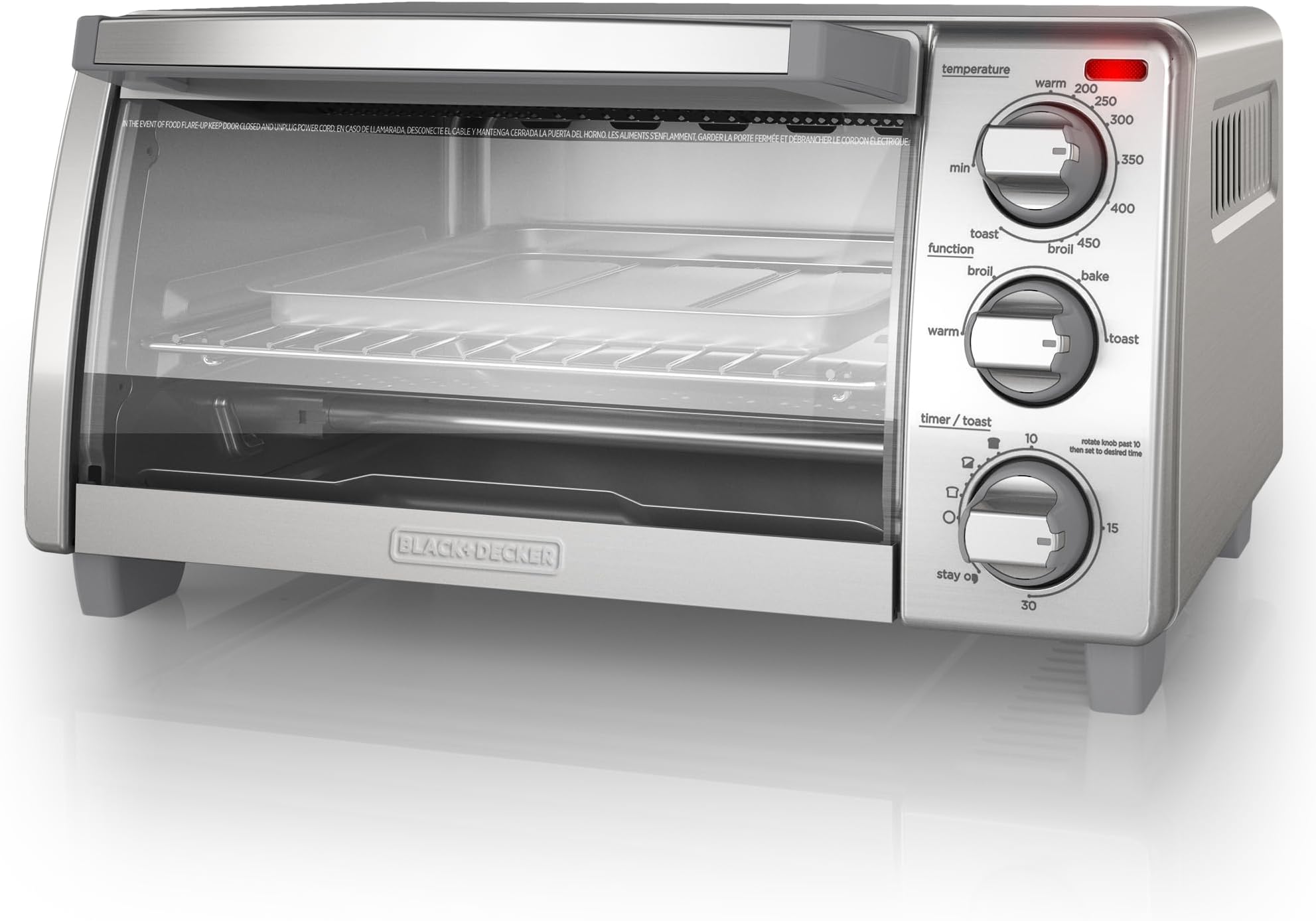 BLACK+DECKER™ Four grille-pain à convection naturelle 4 tranches en ...