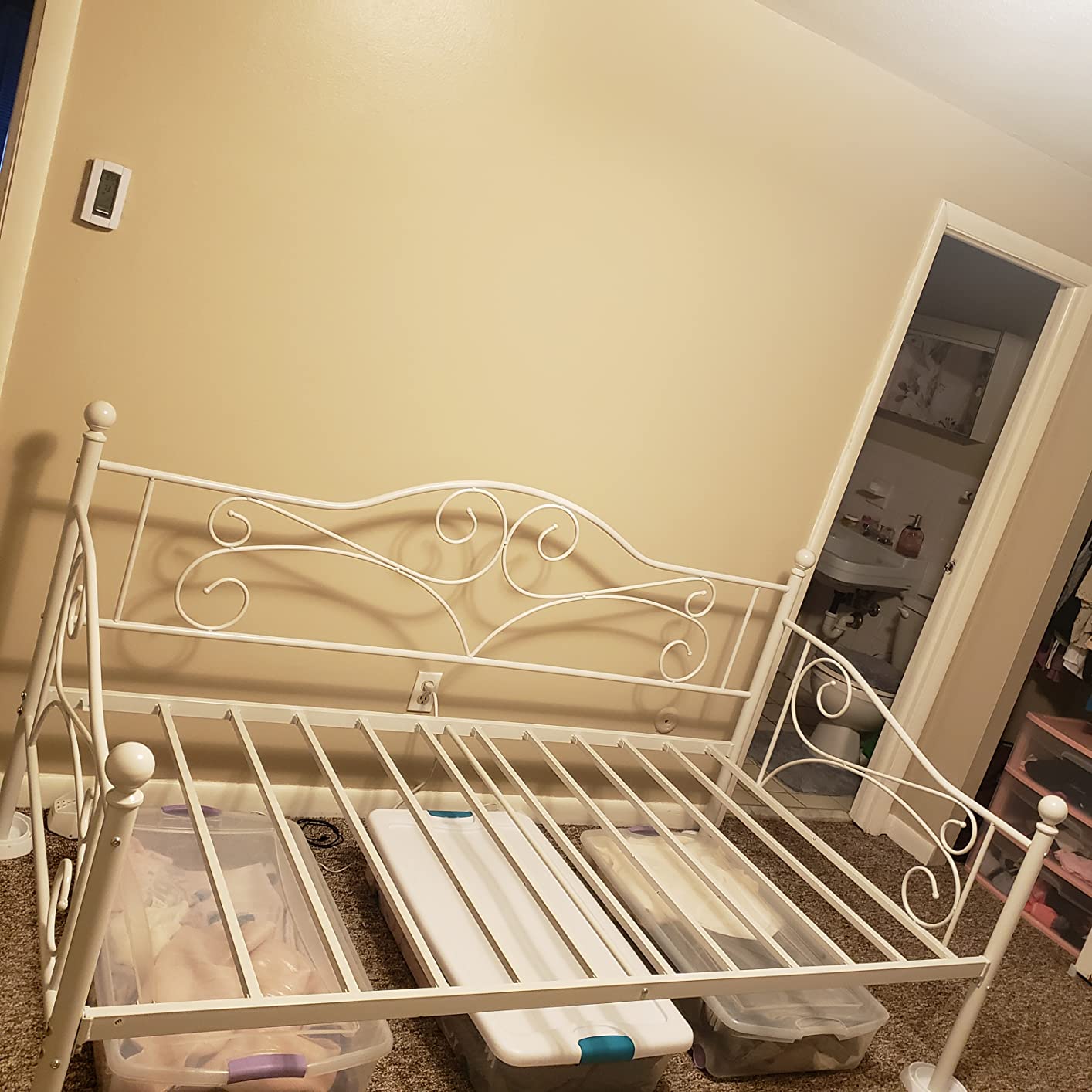 $20/mo - Finance VECELO Daybed Victorian Style Multifunctional Metal ...