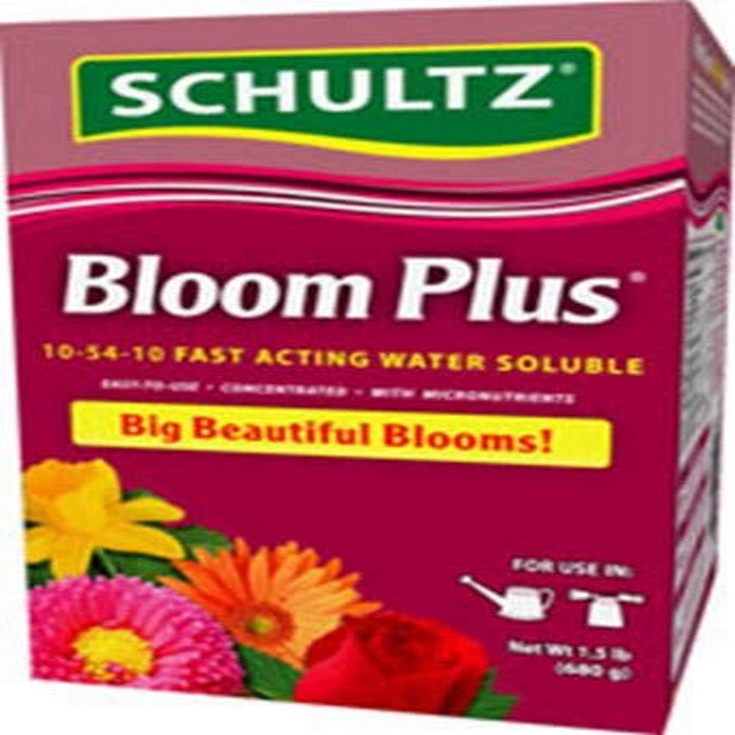 Amazon.com: Schultz Bloom Plus Water Soluble Plant Food 10-54-10, 1.5 ...