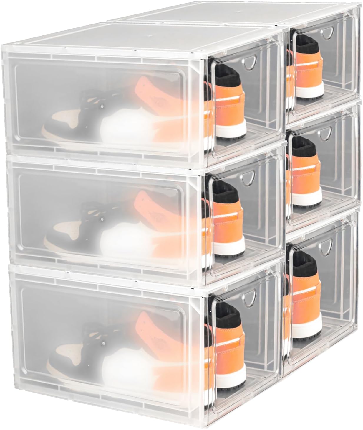 Amazon.com: Ersozrin Thicken & Stackable XL Shoe Storage Organizers ...