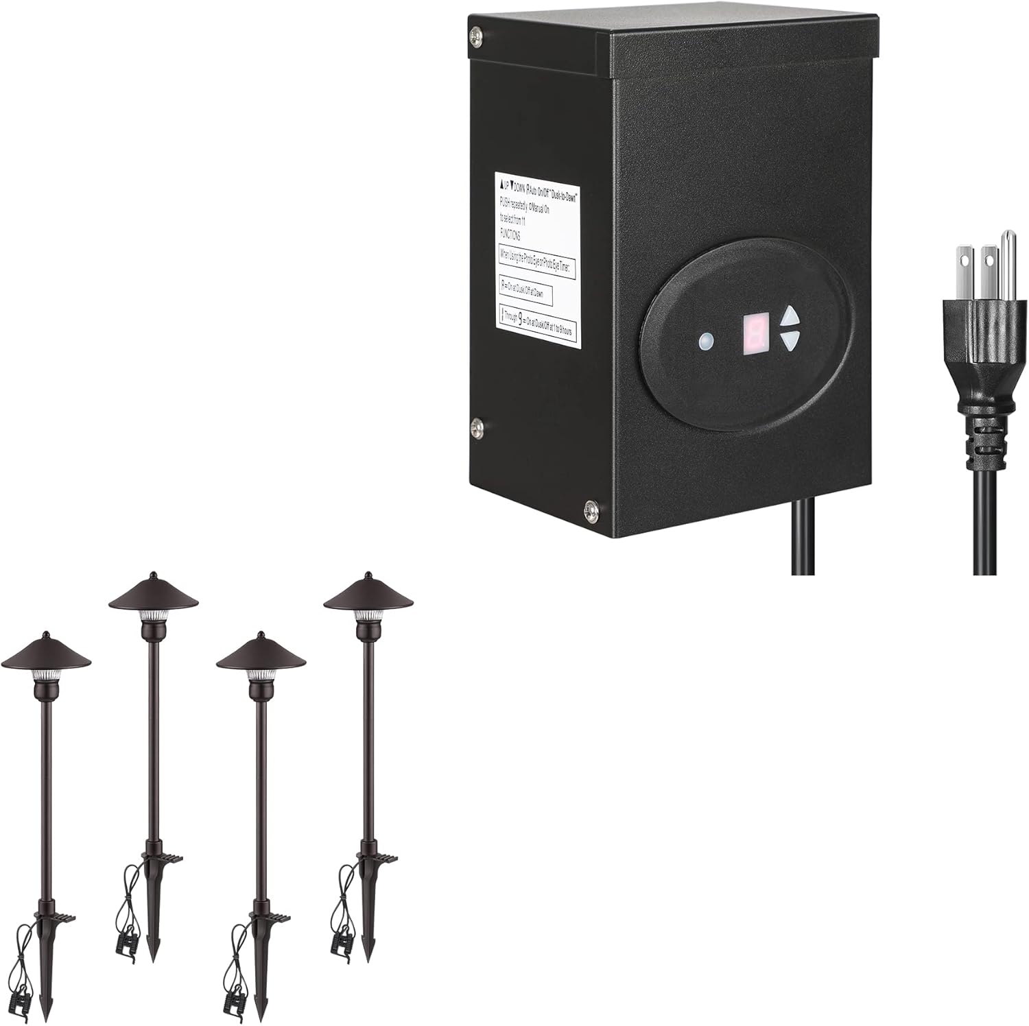 3W LED Outdoor Landscape Pathway Light, 120W Outdoor Low Voltage ...