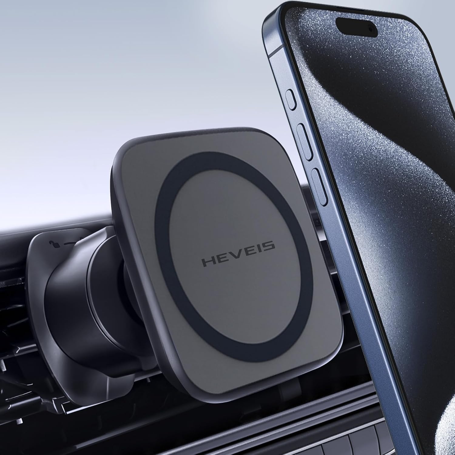 Amazon.com: HEVEIS for MagSafe Car Mount, [Strongest Magnet Power ...