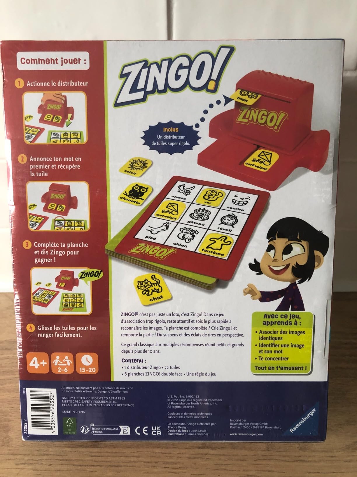 Ravensburger – Zingo - Jeu de rapidité - Loto Moderne - 2 Niveaux de ...