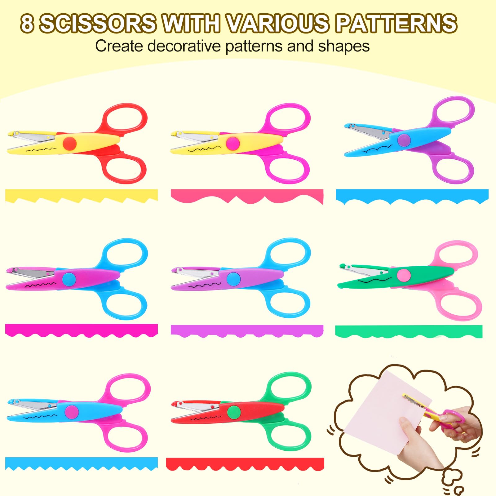 Snapklik.com : UCEC Craft Scissors Decorative Edge, ABS Resin Scrapbook ...