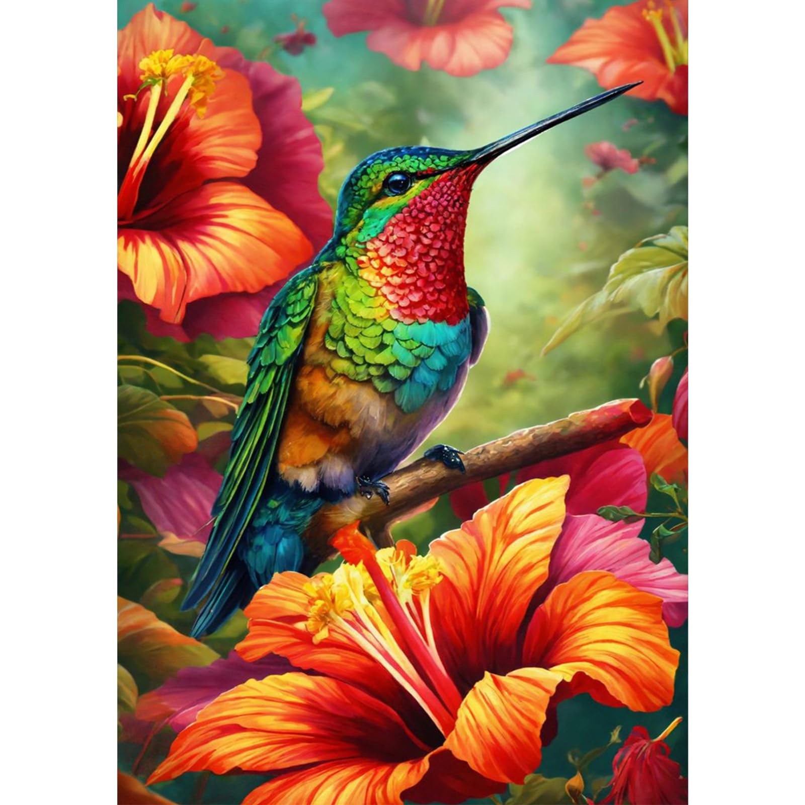Amazon.com: Hummingbird Diamond Art Kits for Adults, Hummingbird ...