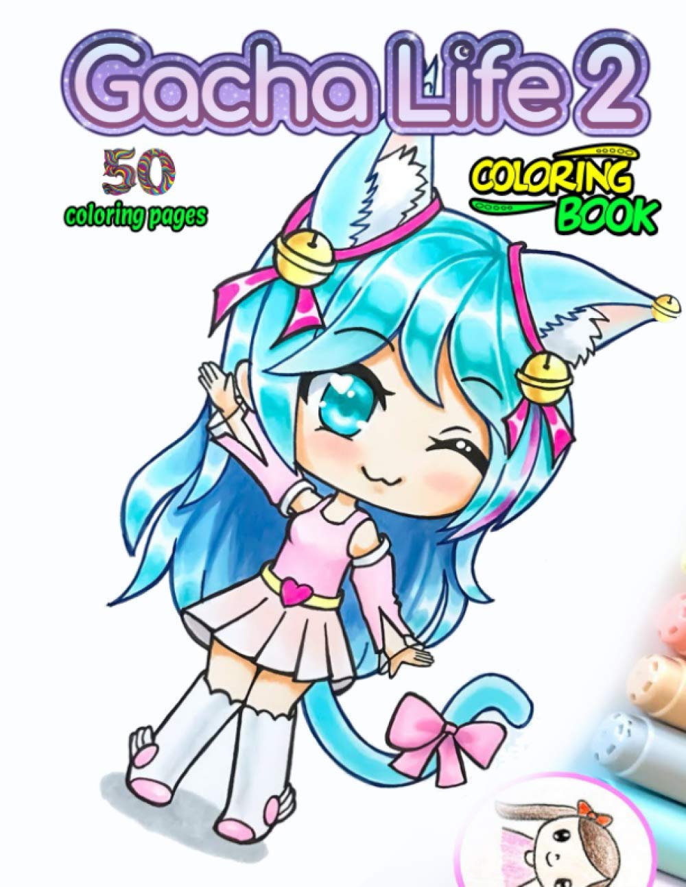 Buy Gacha Life Coloring book: : Amazing 50 Illustrations of Gacha life ...