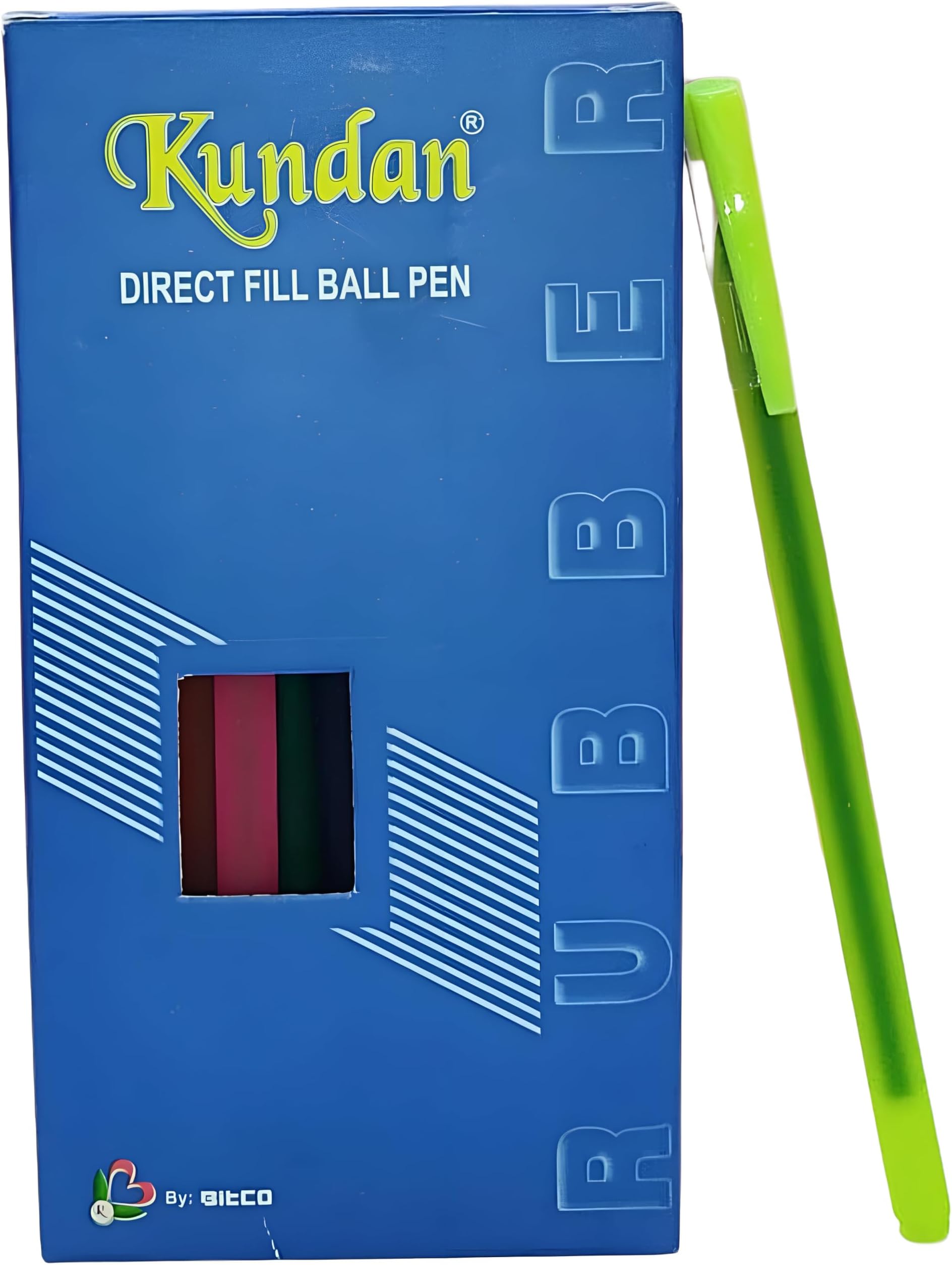 HiTechMart Kundan Df Pen Throw Scented Blue Ink | Ball Pen Box Pack ...