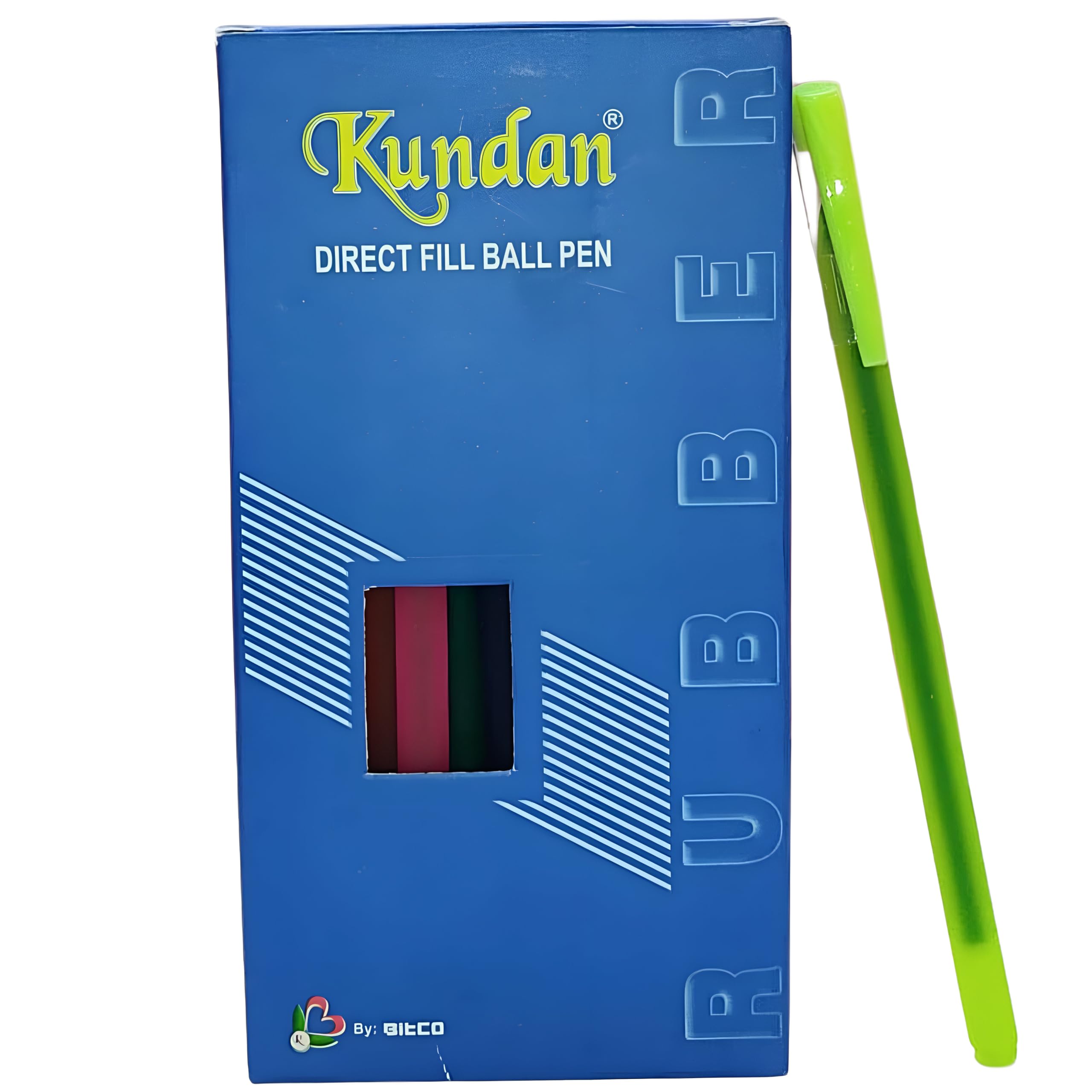 Kundan Df Pen Throw Scented Blue Ink | Ball Pen Box Pack | Slim & Multi ...