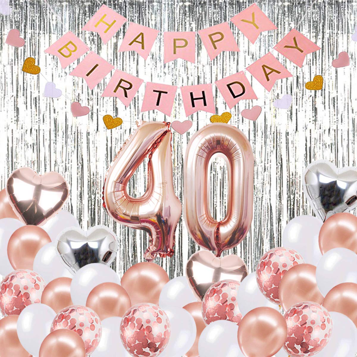 Buy SZHUIHER 40th Birthday Decorations Banner Balloon Happy Birthday buy-szhuiher-40th-birthday-decorations-banner-balloon-happy-birthday