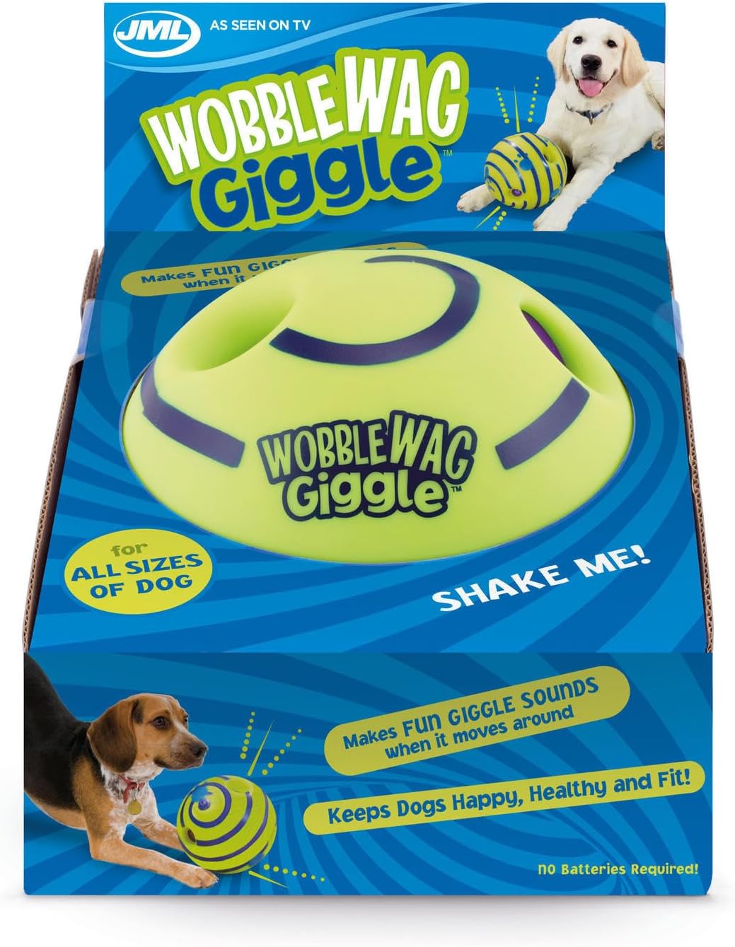 JML Wobble Wag Giggle: Interactive Durable Dog and Puppy Toy : Amazon ...
