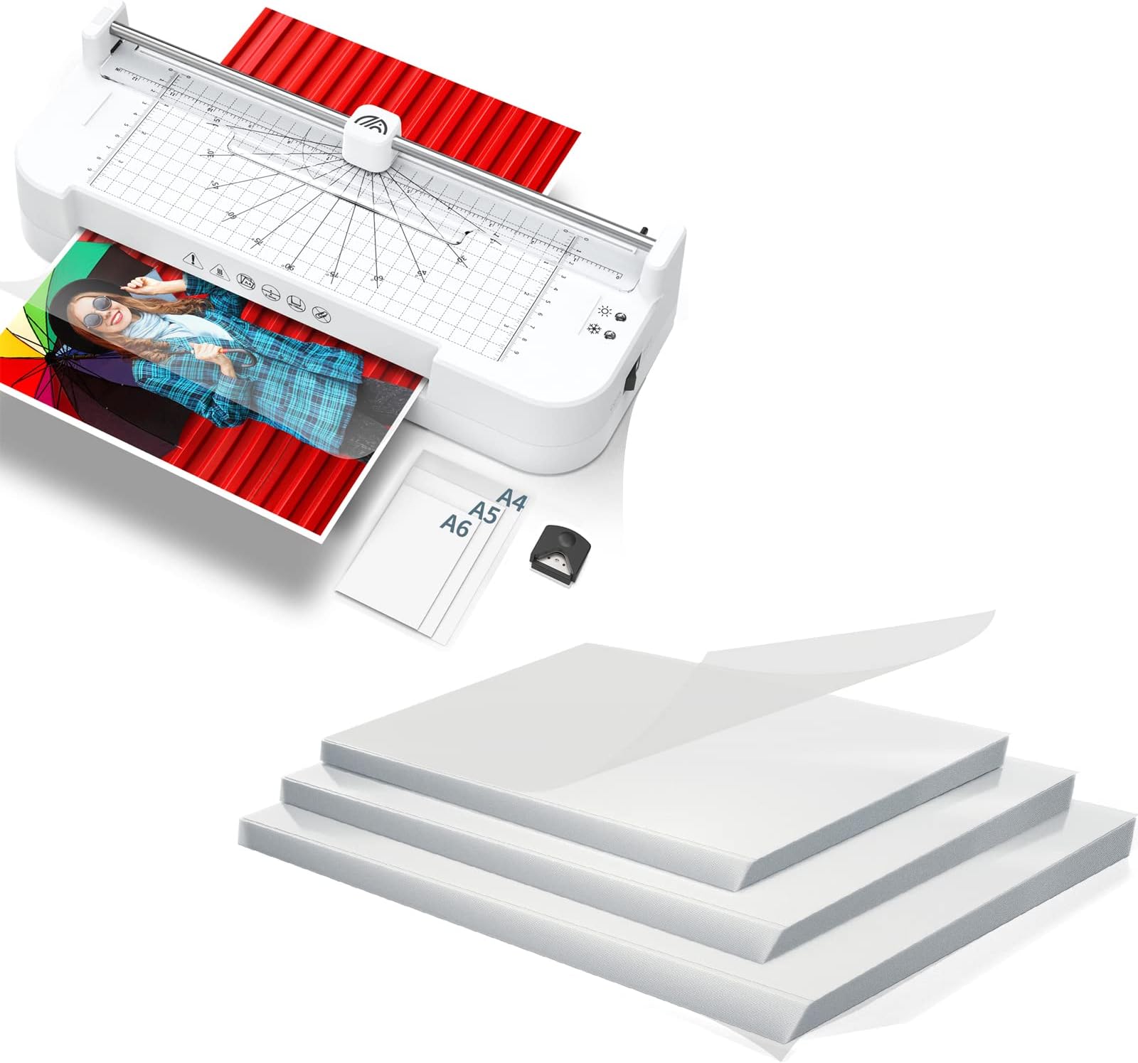Amazon.com : 4 in 1 Laminator Thermal Laminating Machine Lamination Kit ...