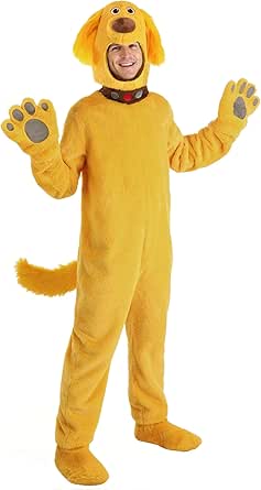 Amazon.com: Adult Dug Costume | Disney and Pixar UP Dug the Dog Golden ...
