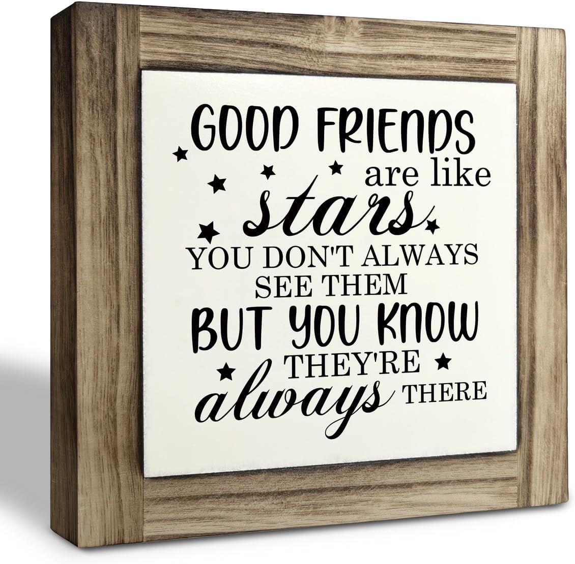 Amazon.com: Friend Decor Sign, Friendship Gift, Box Wood Plaques Desk ...