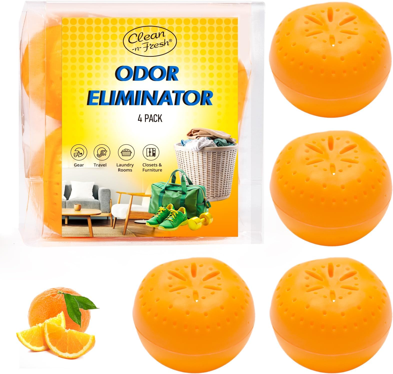 Amazon.com: 4 Pack Baking Soda Deodorizers, Shoe Deodorizer Balls, Air ...