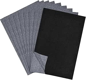 JONMON 50 Sheets Carbon Paper - 9" x 13" Black Transfer Paper, Graphite ...