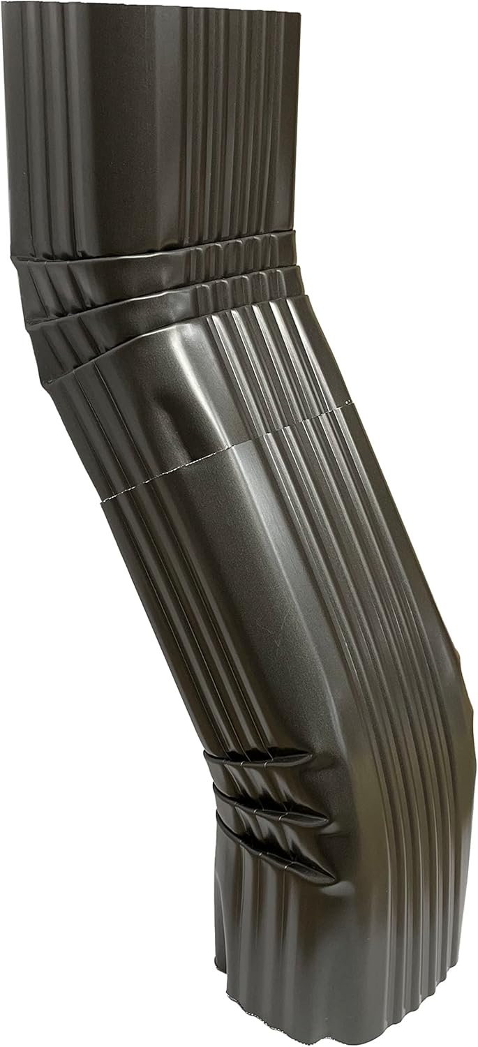 Amazon.com : Gutterworks Mfg Inc. Rain Gutter Components Aluminum ...