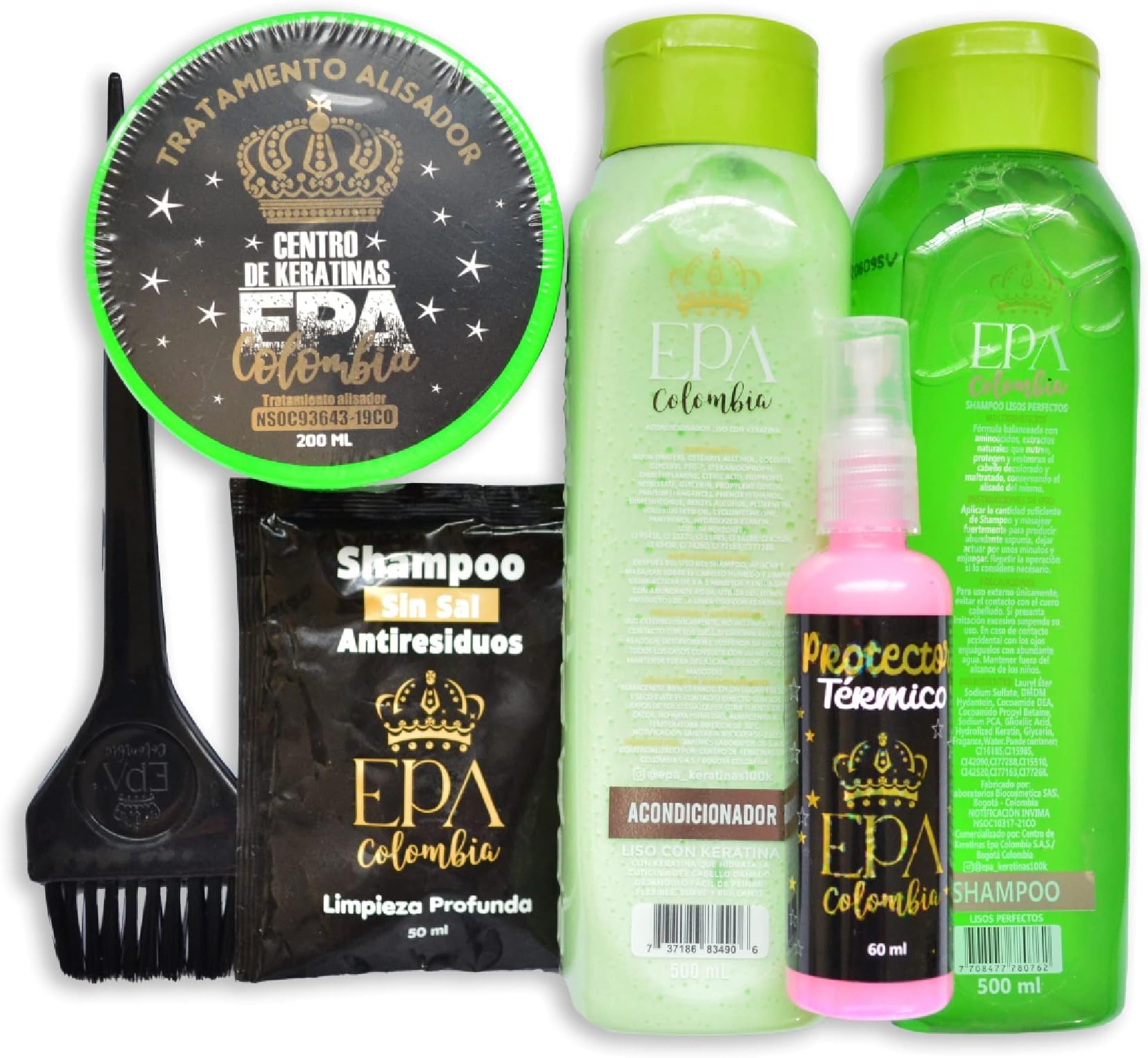 Amazon.com: PACK KERATINA EPA COLOMBIA. Thermal Mask. With proteins ...