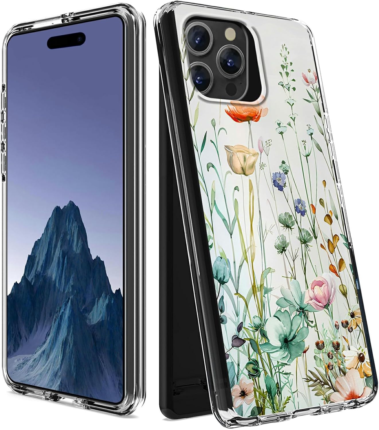 Amazon.com: CGFGHHUY for iPhone 16 Pro Max Case Clear Cover Dual Layer ...
