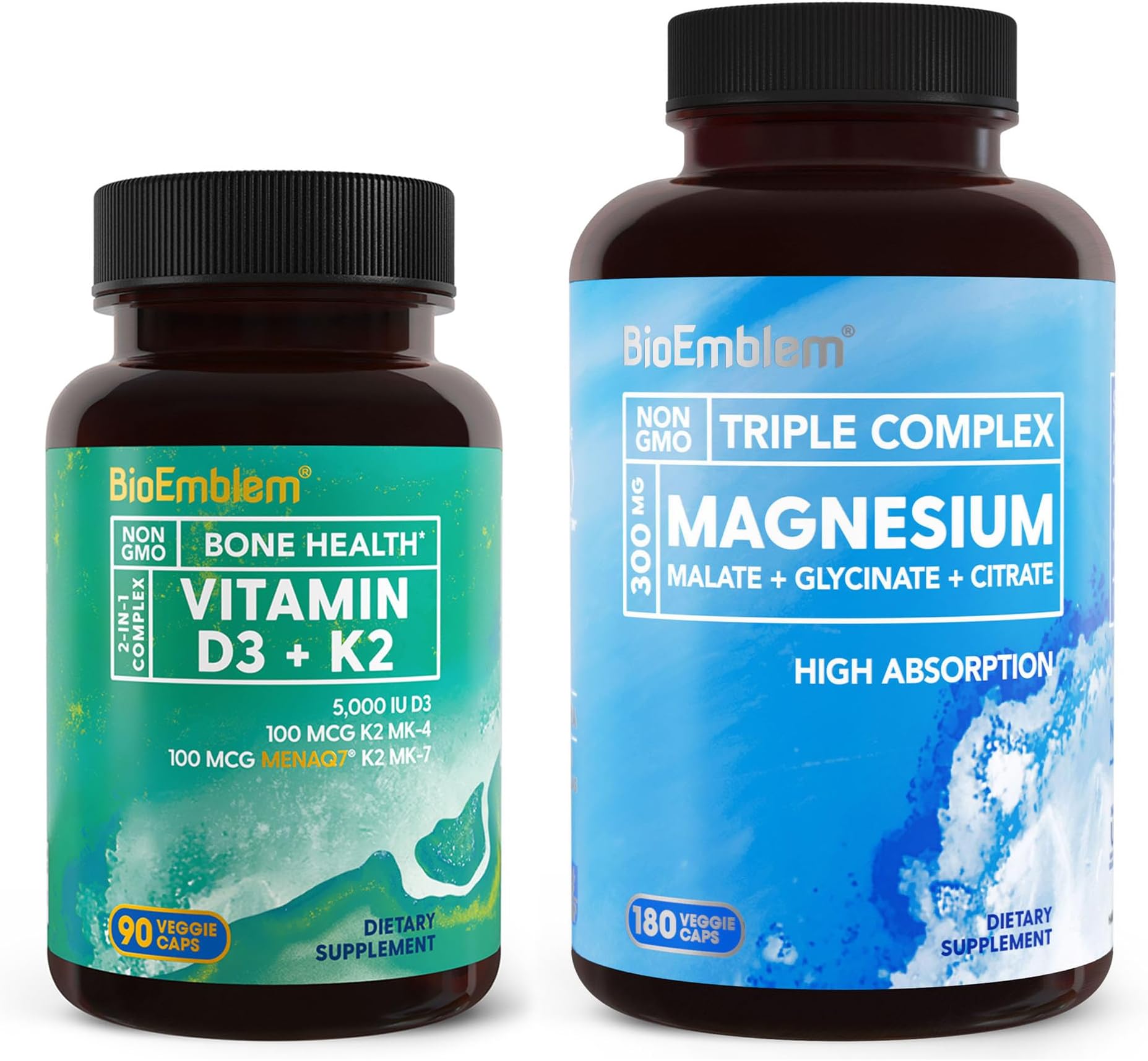 Amazon.com: BioEmblem Triple Magnesium Complex 180 Capsules with ...