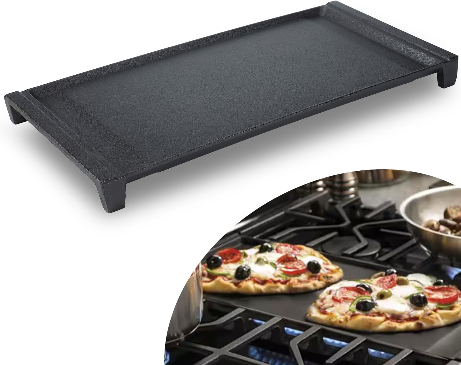 Amazon.com: WB31X24738 Cast Iron Griddle Replacement Plate - Compatible ...