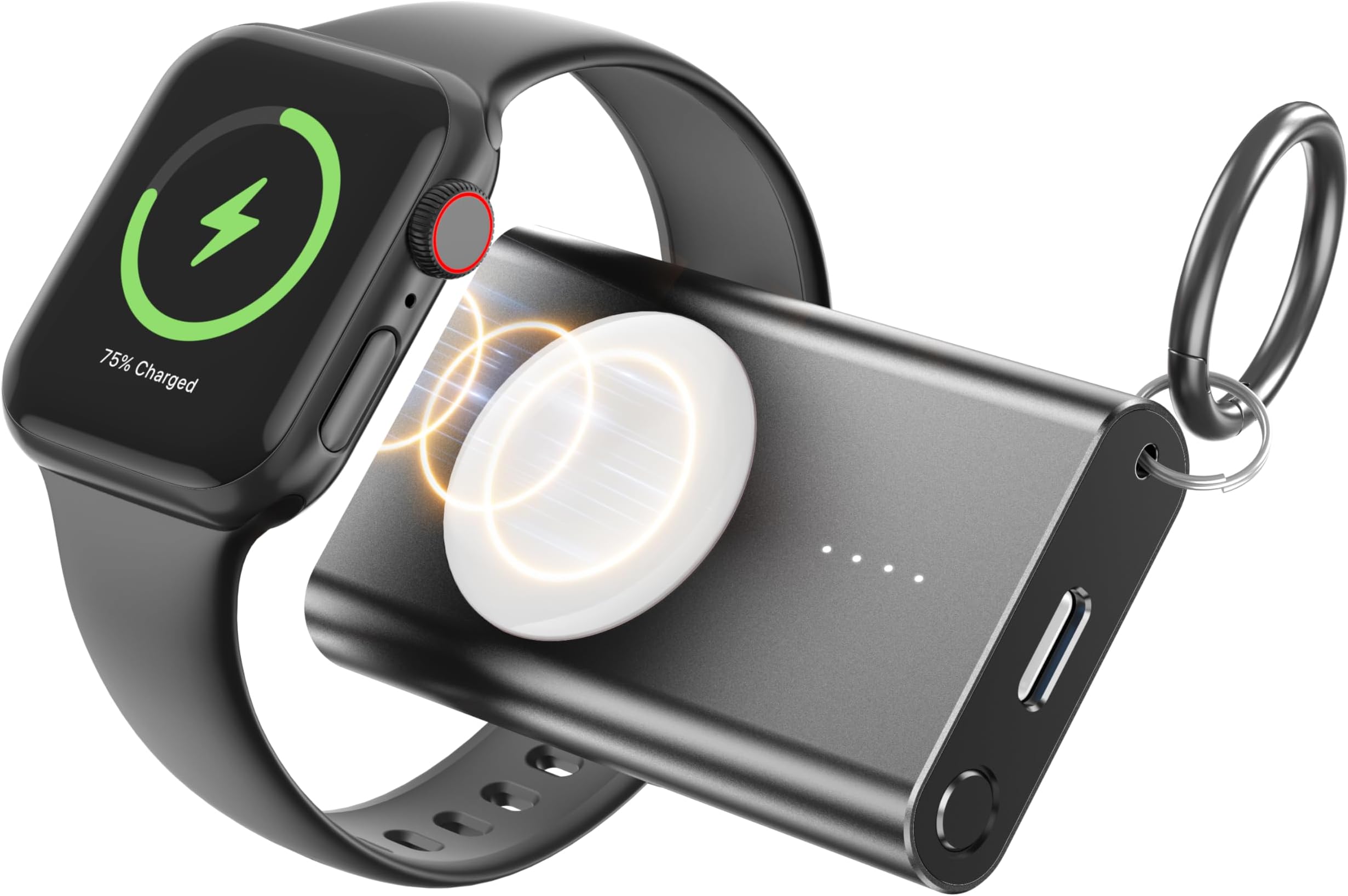Amazon.com: Portable Charger for Apple Watch - YoFeW 1200mAh Wireless ...