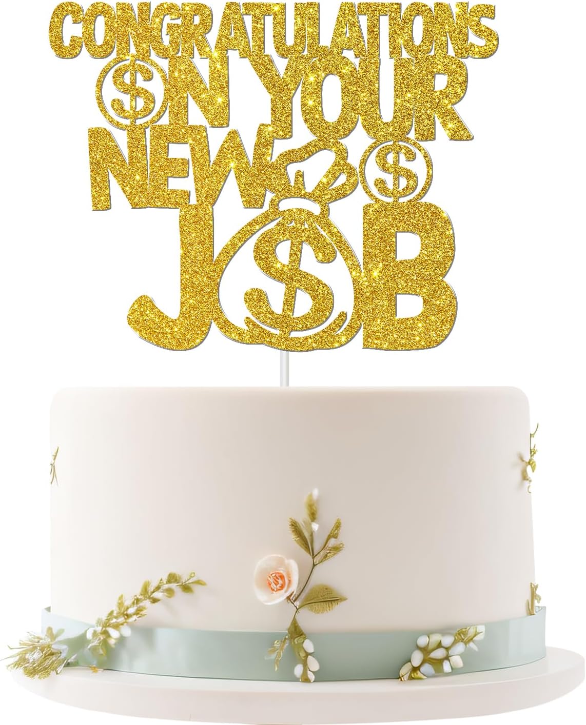 Amazon.com: Congrats on Your New Job Cake Topper, New Job Who Dis Cake ...