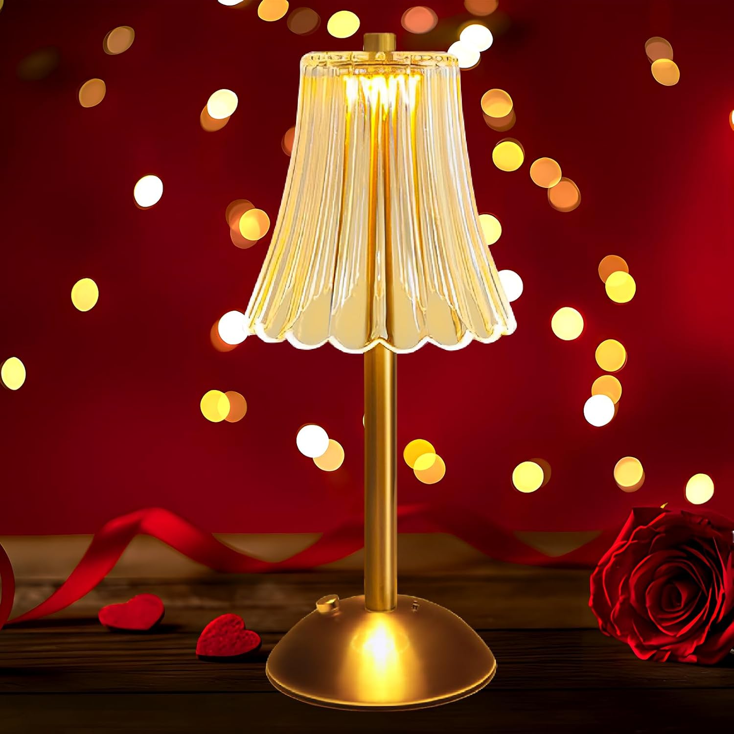 Cordless Table Lamp, Rechargeable Lamp with Touch Control, Portable ...