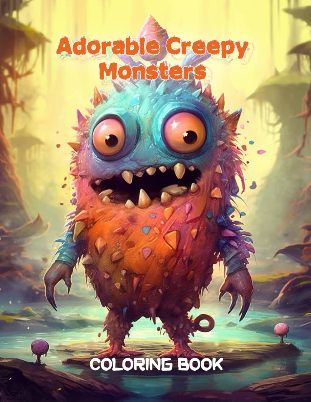 Adorable Creepy Monsters Coloring Book: A Creepy Mini-Monsters Coloring ...