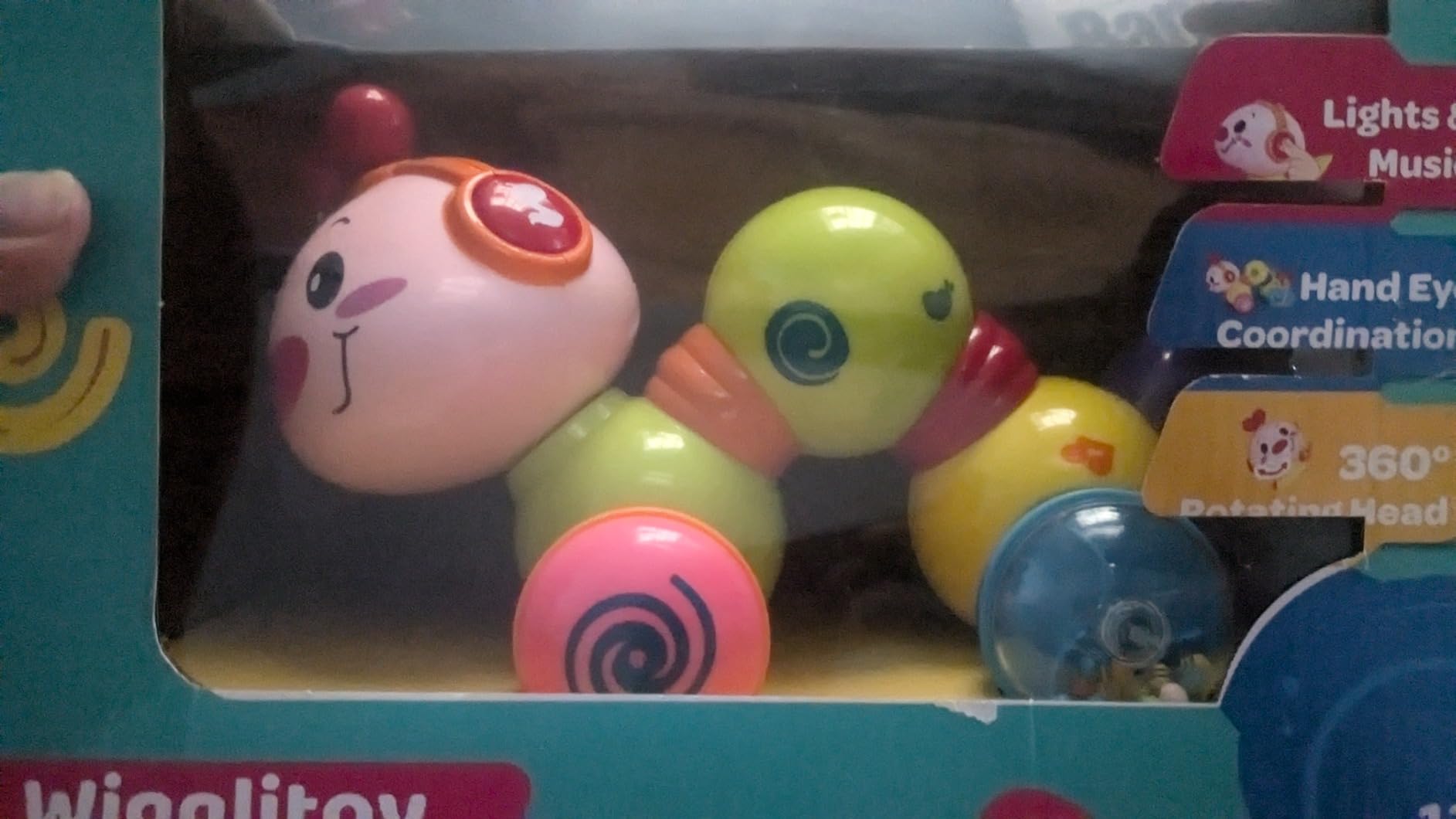 Buy Pluspoint Caterpillar Press & Go Toy Musical,Baby Toys 6 To 12 Months, Light Up Head ...