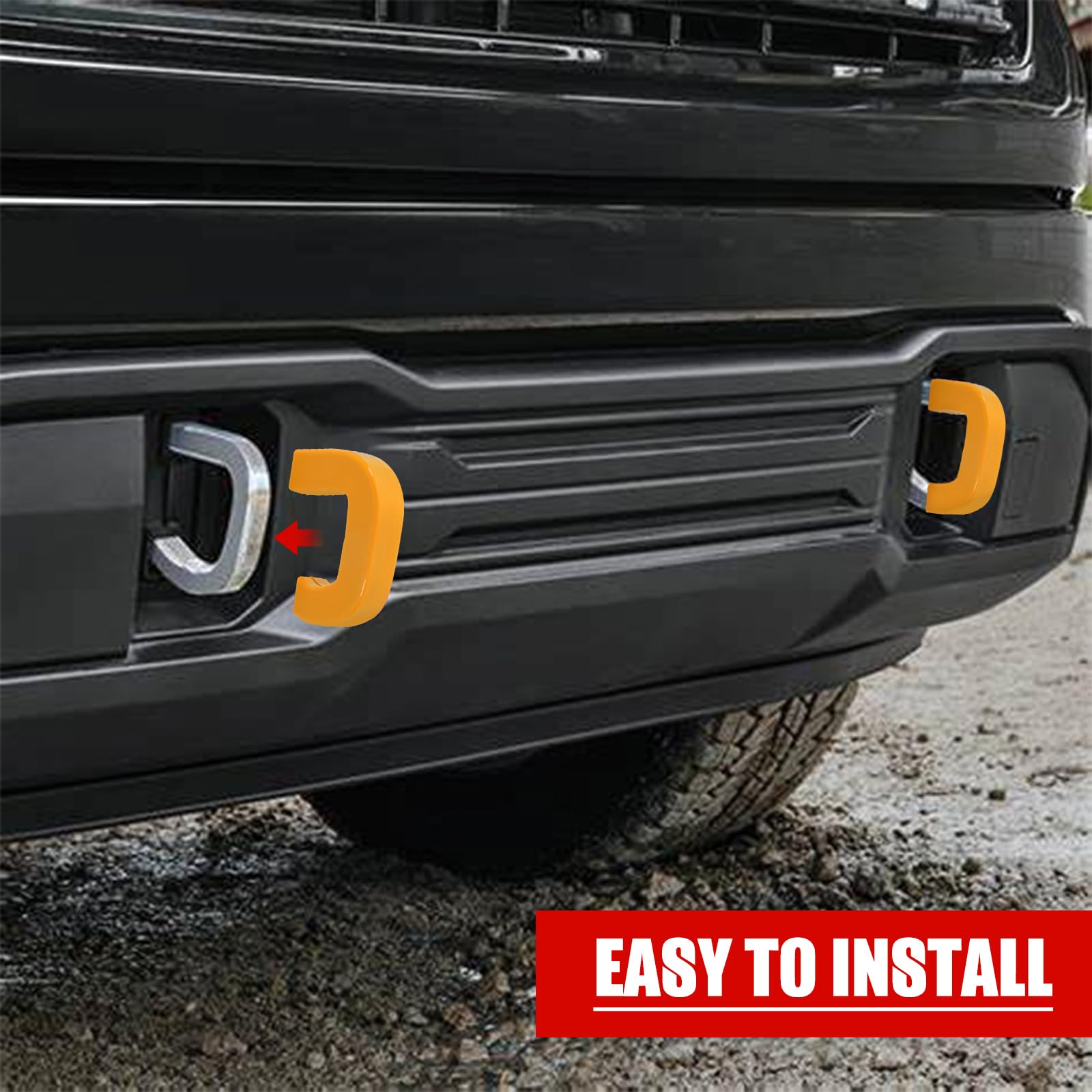 Snapklik.com : 2PCS Front Tow Hooks Covers Fit For 2019 2020 2021 2022 ...