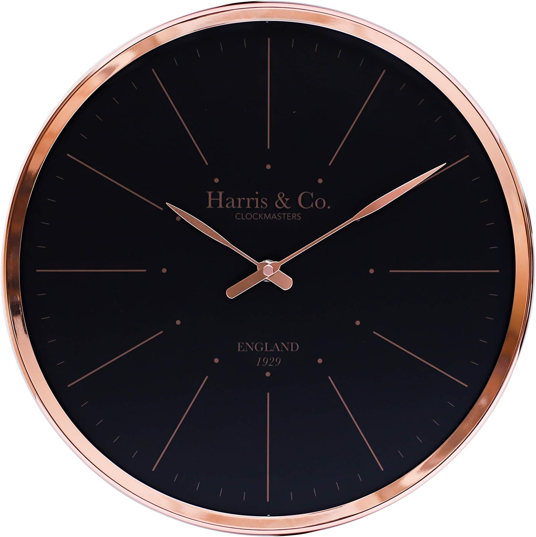 Buy HARRIS & CO. CLOCKMASTERS Premium Luxury Metal Silent Sweep ...