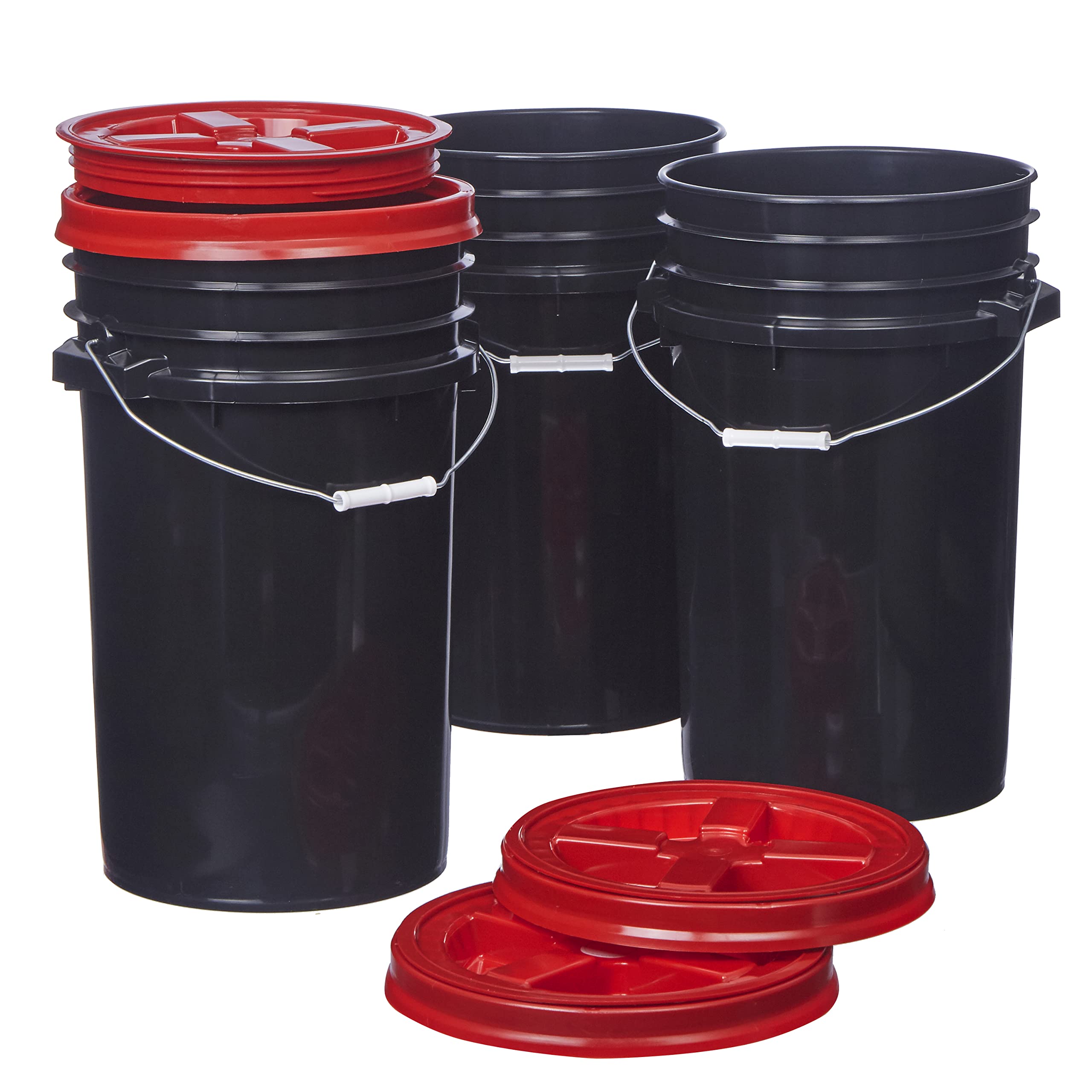 7 Gallon Food Grade Containers 4 Gal.Square Ez Stor® Bucket Pail And