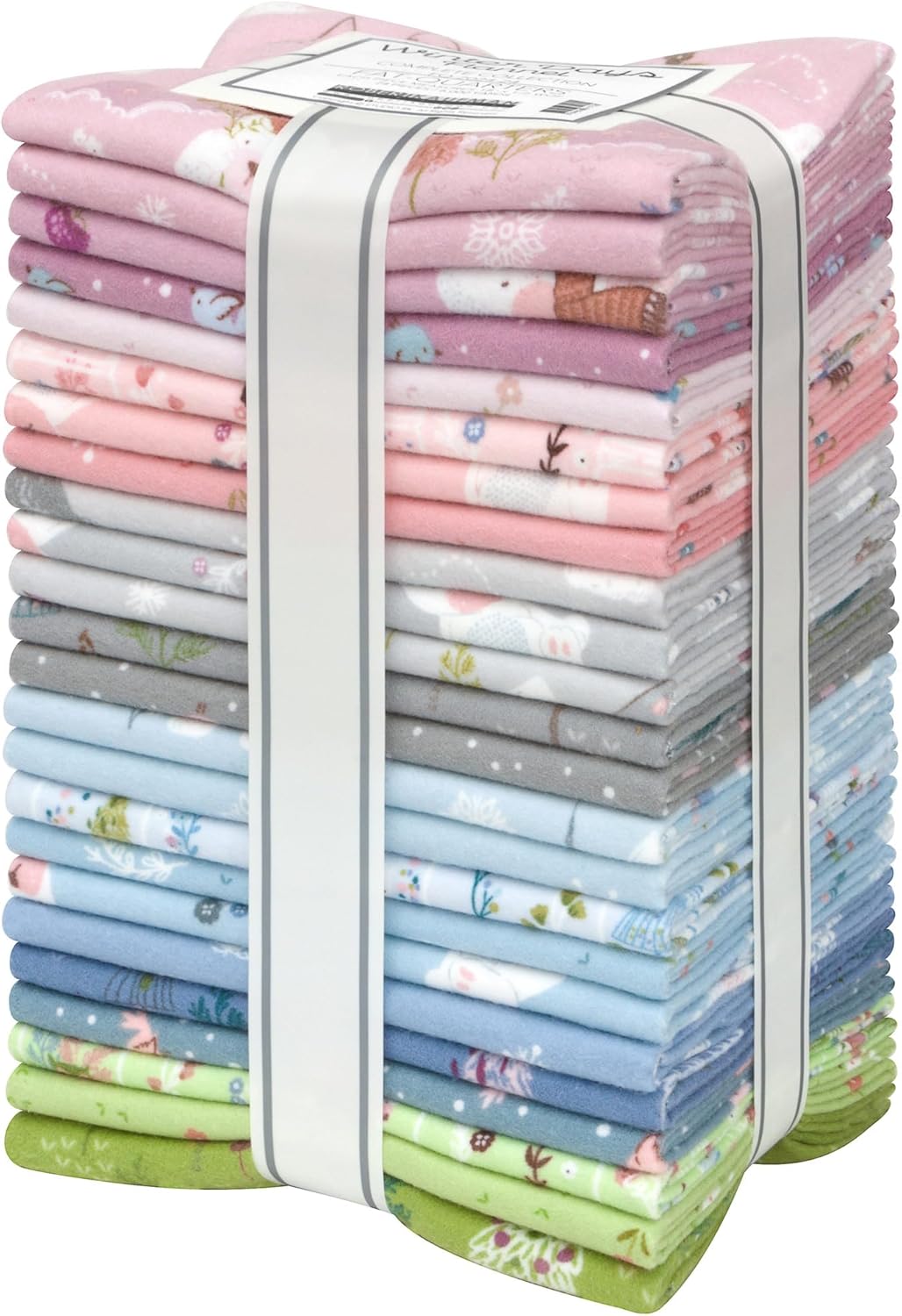 Amazon.com: Winter Days Flannel 24 Fat Quarters Robert Kaufman Fabrics ...