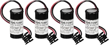 Amazon.com: 4 Pieces B9670MC, PLC 3.6V 2100mAh Backup Batteries ...