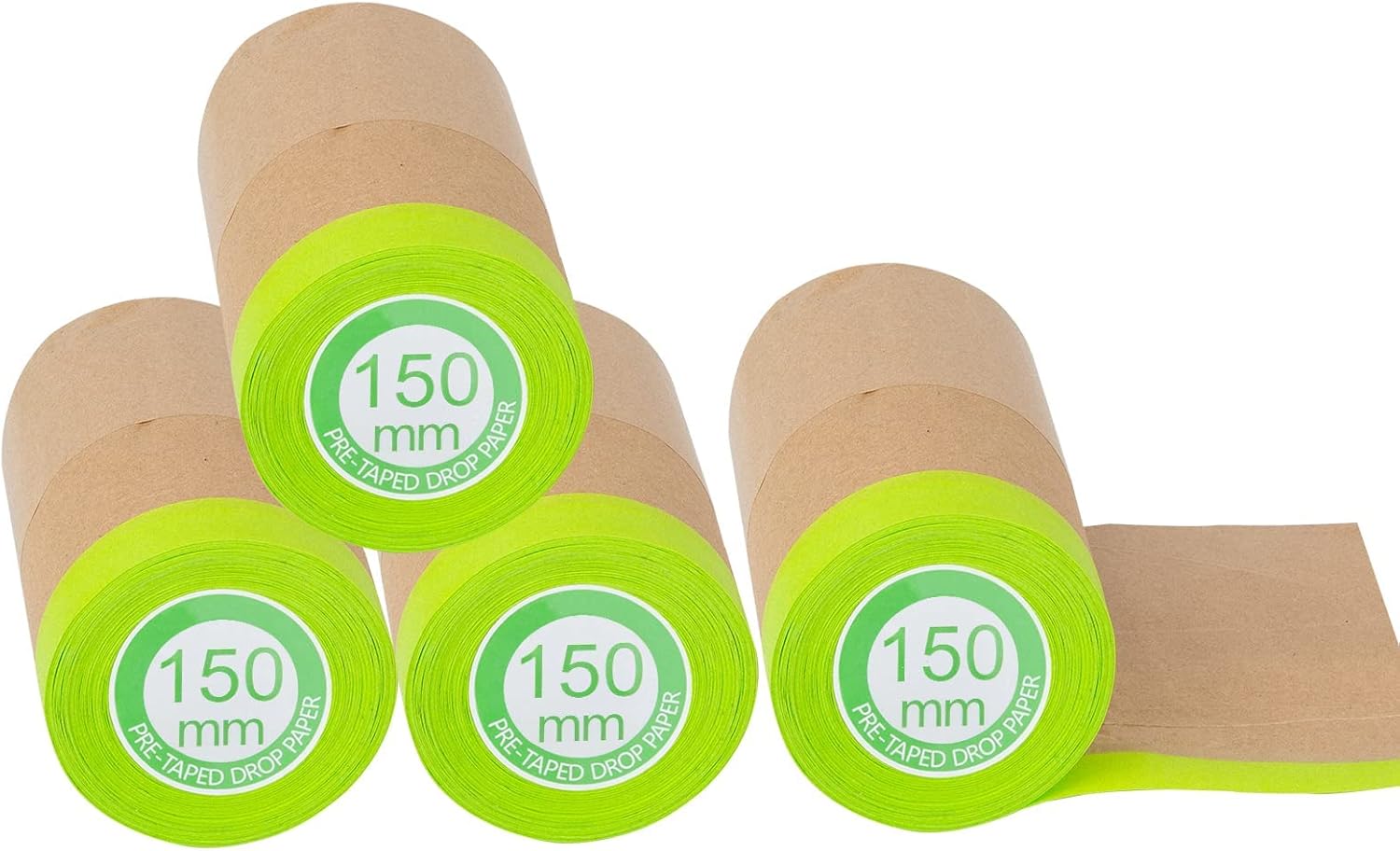 ELECDON Pre-Taped Masking Paper for Painting 15CM*12M Tape and Drape ...