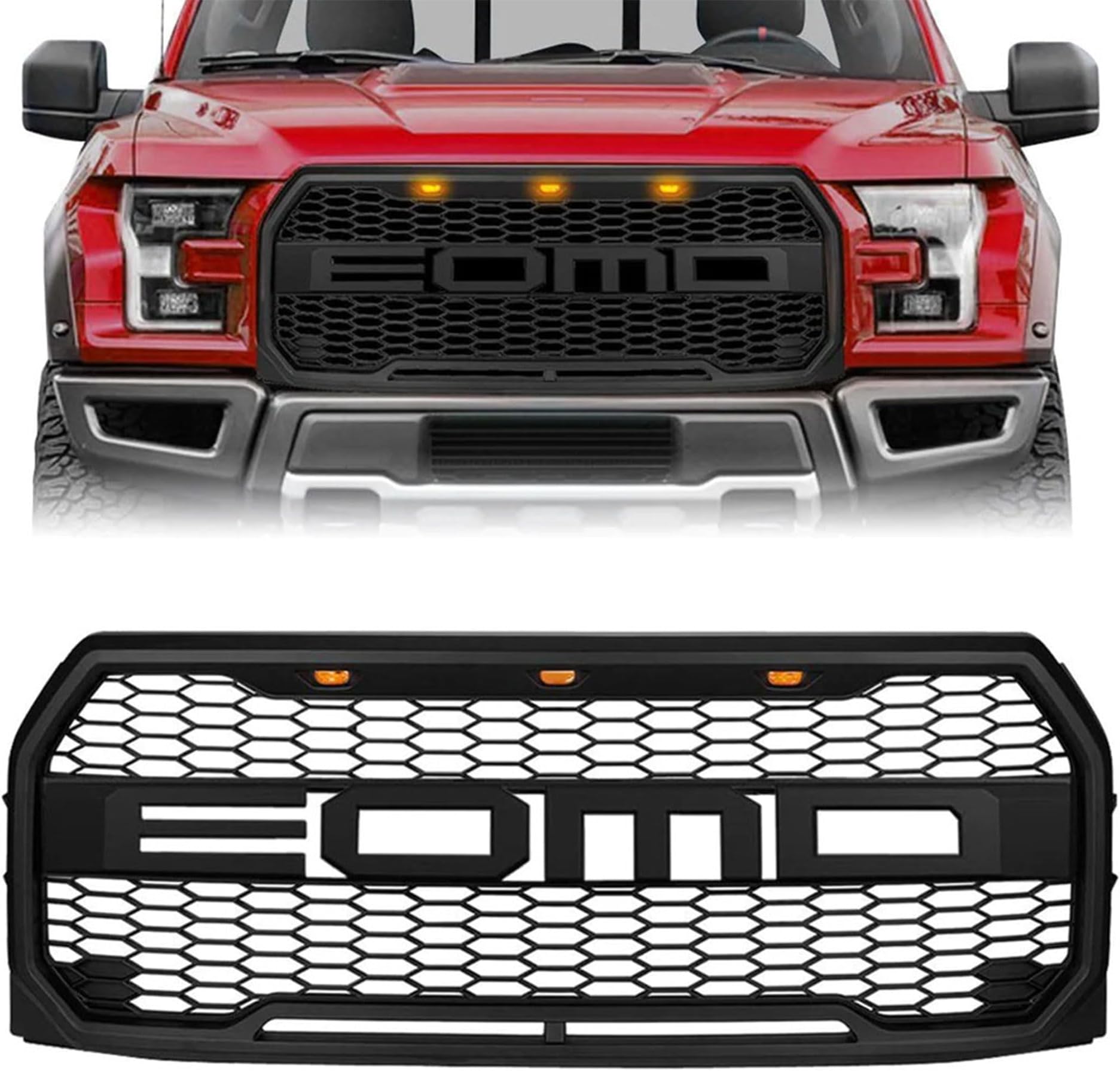 Amazon.com: Modifying Raptor Style Grille Mesh Grill, Compatible with ...