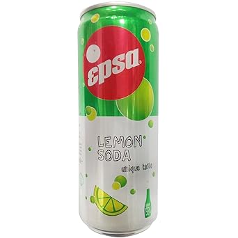Epsa Soft Drink - Lemon Soda, 330ml Can : Amazon.in: Grocery & Gourmet ...
