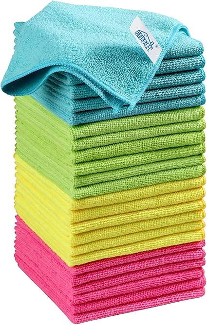Amazon.com: HOMEXCEL Microfiber Cleaning Cloth, 24 Pack Cleaning Rags ...