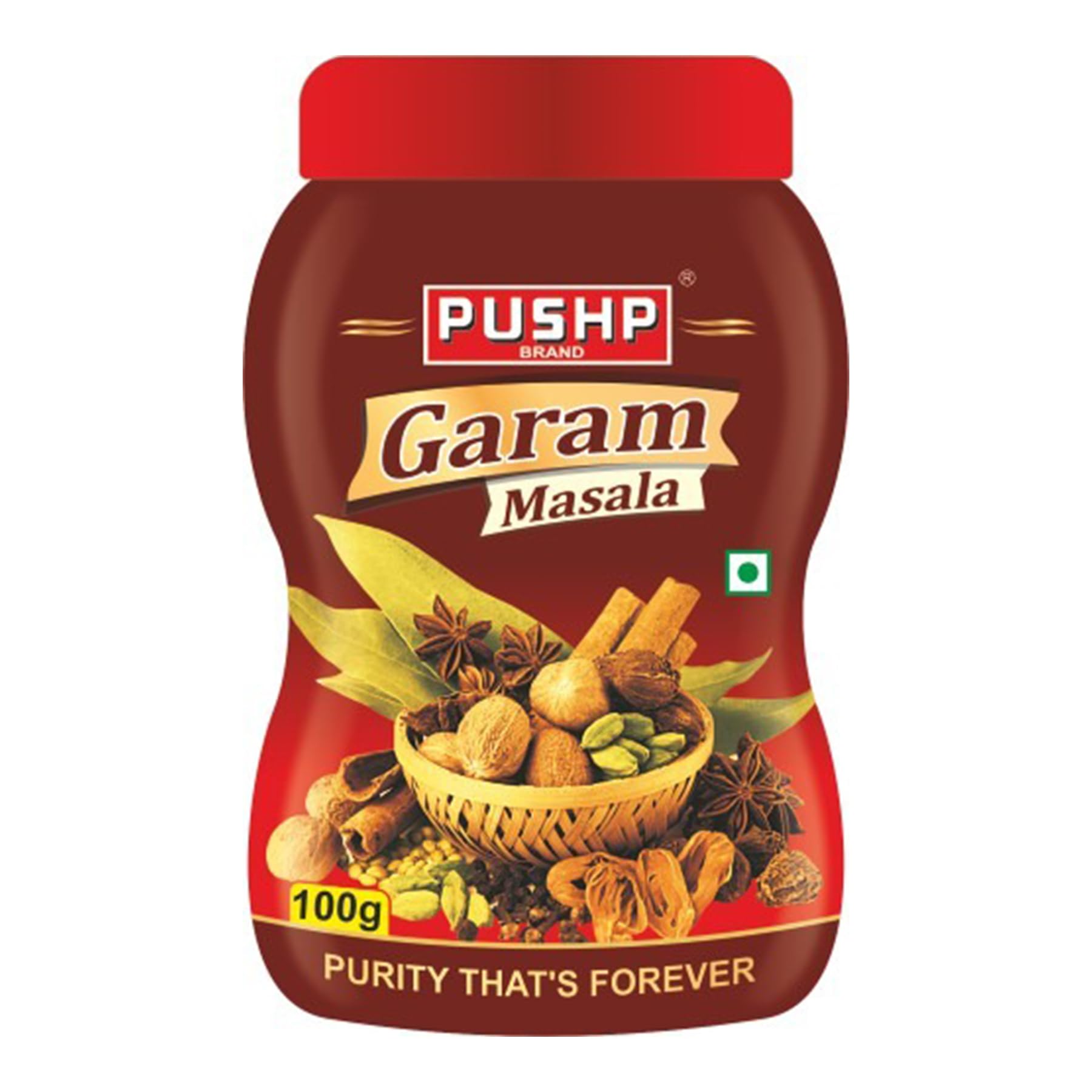Pushp Brand Garam Masala Jar (100gm) (Pack of 1) : Amazon.in: Grocery ...