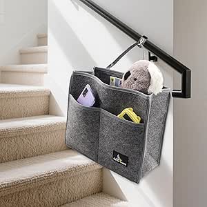 Amazon.com: Stair Handrail Caddy Bag Multi-Compartment Organizer with ...