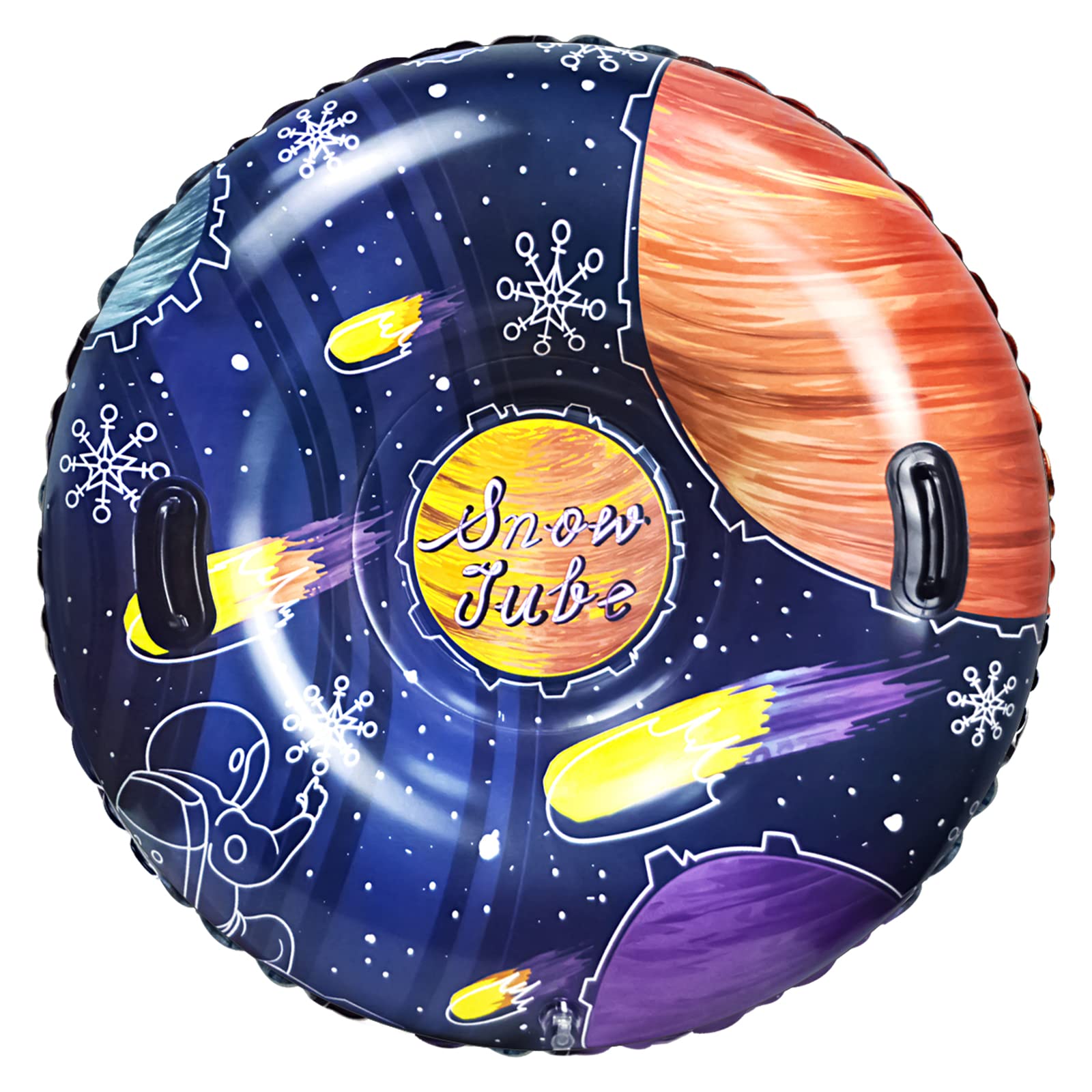 WEEFEESTAR Snow Tubes for Sledding Kids, Inflatable Snow Sled with ...