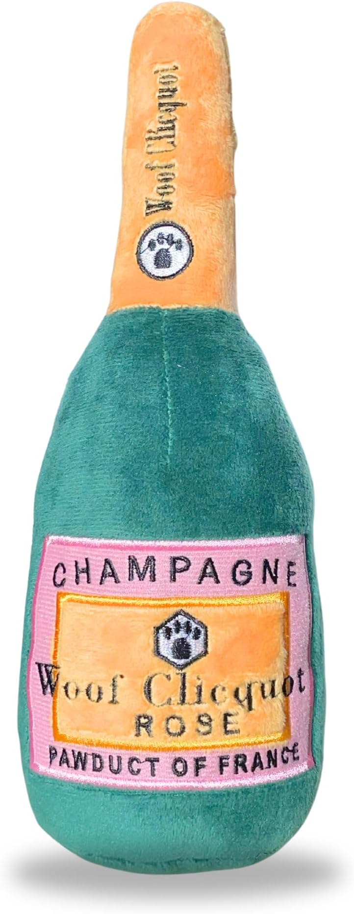 Pet Supplies : Southportpaws - Woof Clicquot Rosé Champagne Dog Toy for ...