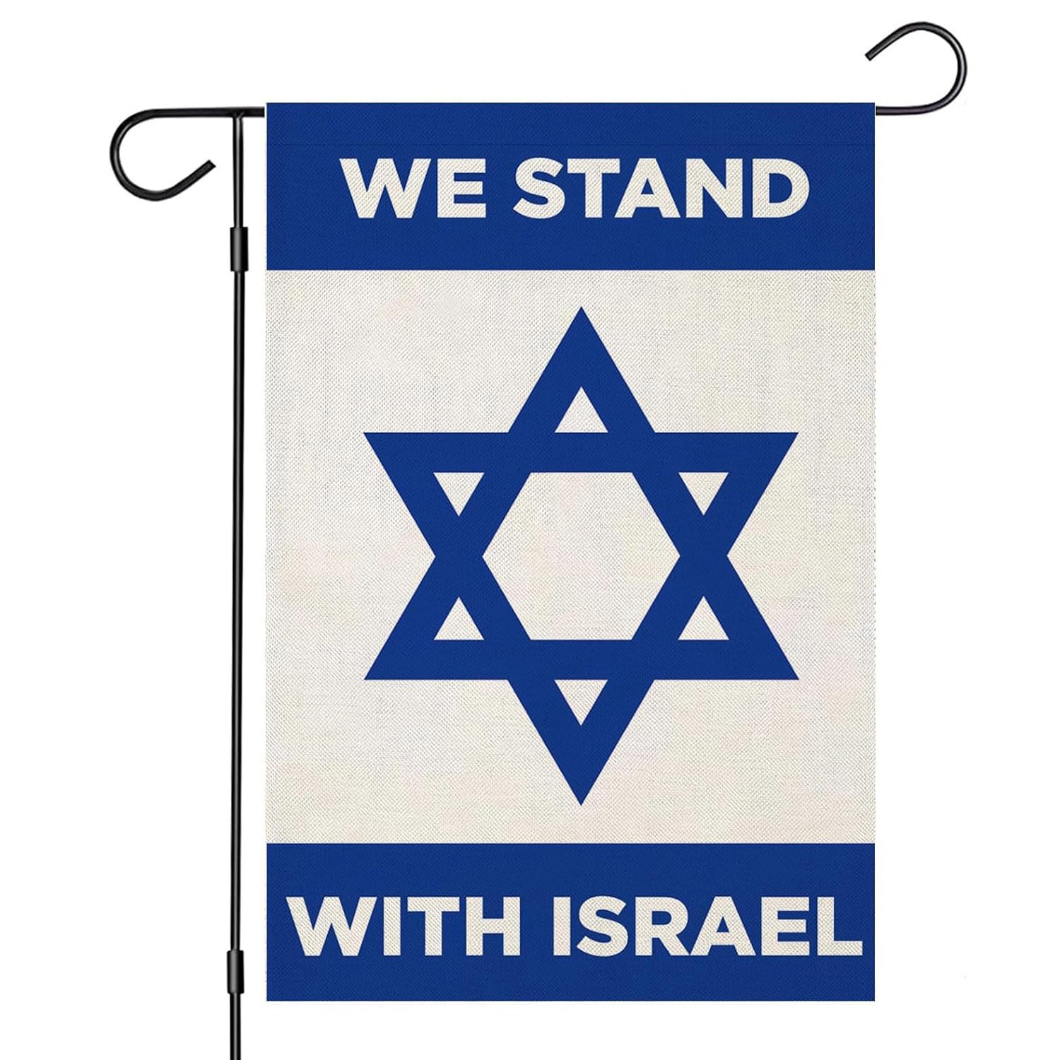 Amazon.com : Israel Flag We Stand with Israel Garden Flag, Bandera de ...