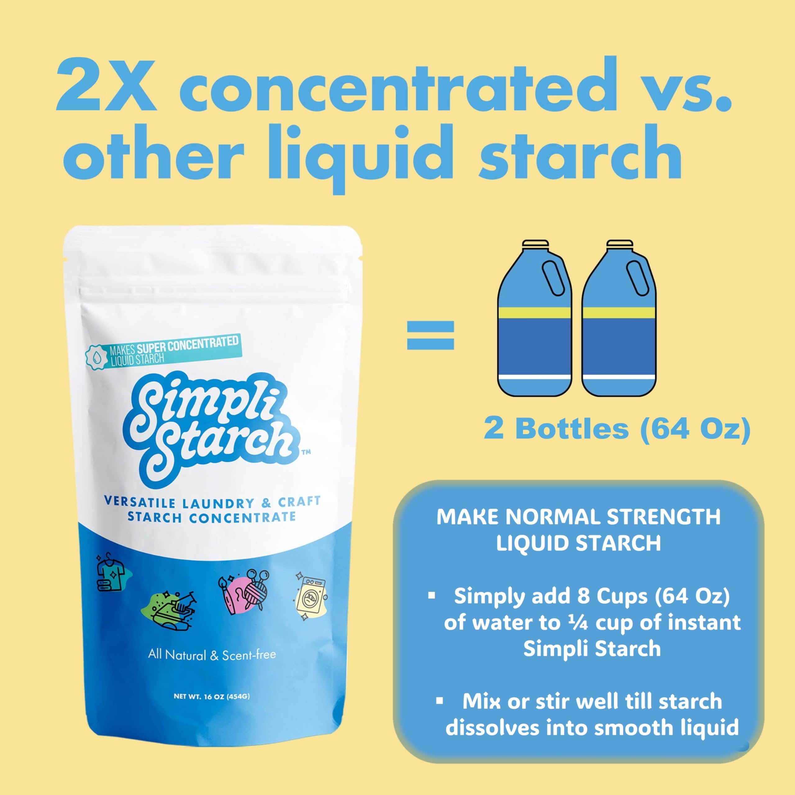 Snapklik.com : Simpli Starch Instant Concentrate Powder For Laundry ...