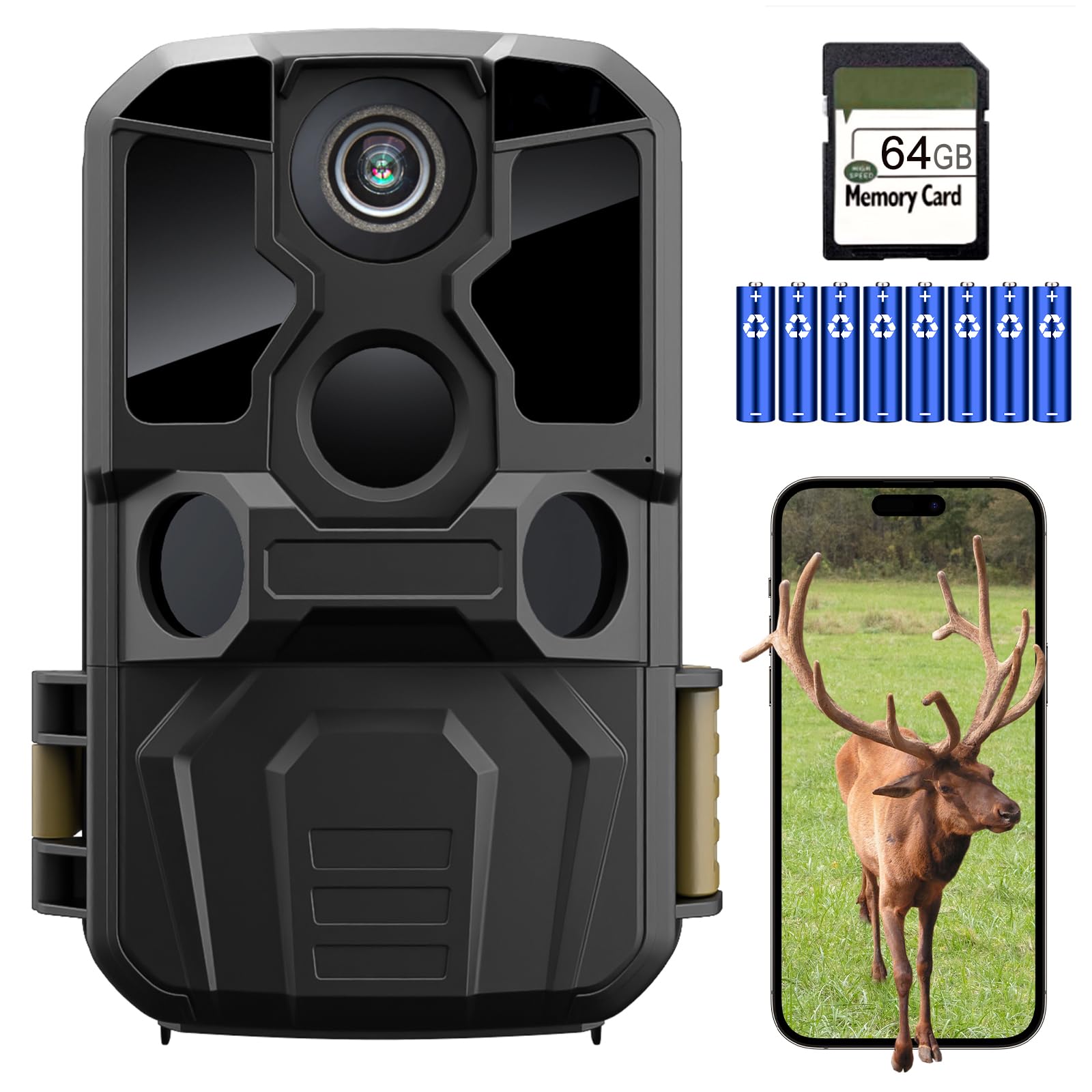 Snapklik.com : KJK Trail Camera WiFi 8K 84MP