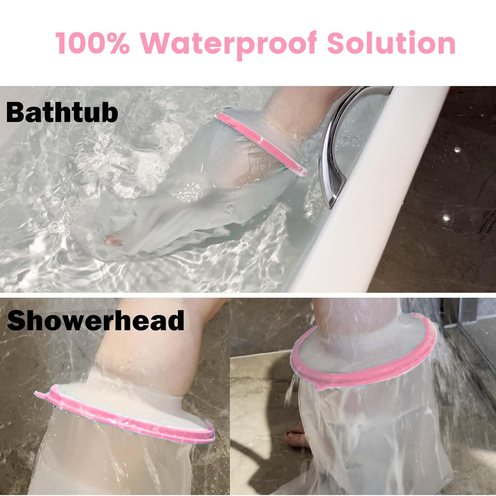 Snapklik.com : Waterproof Cast Covers For Shower Leg, Adult Cover ...