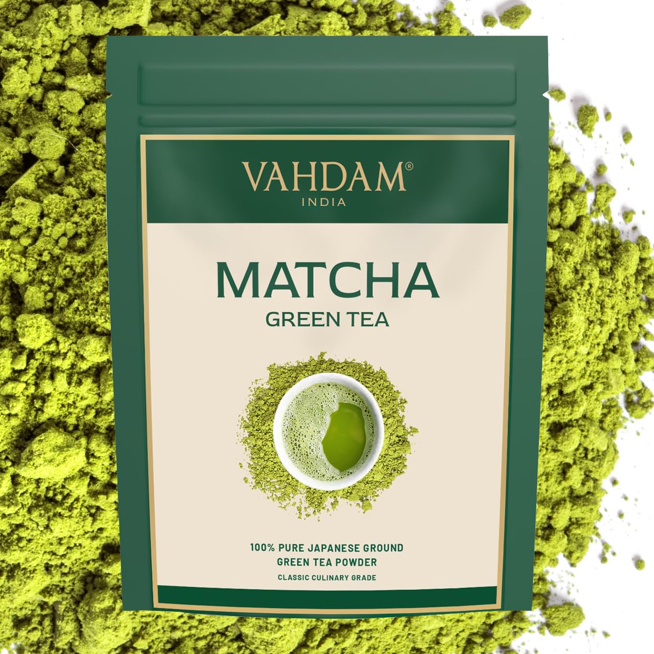 Buy VAHDAM, Matcha Green Tea Powder, 50g 100% Pure Japanese Matcha ...