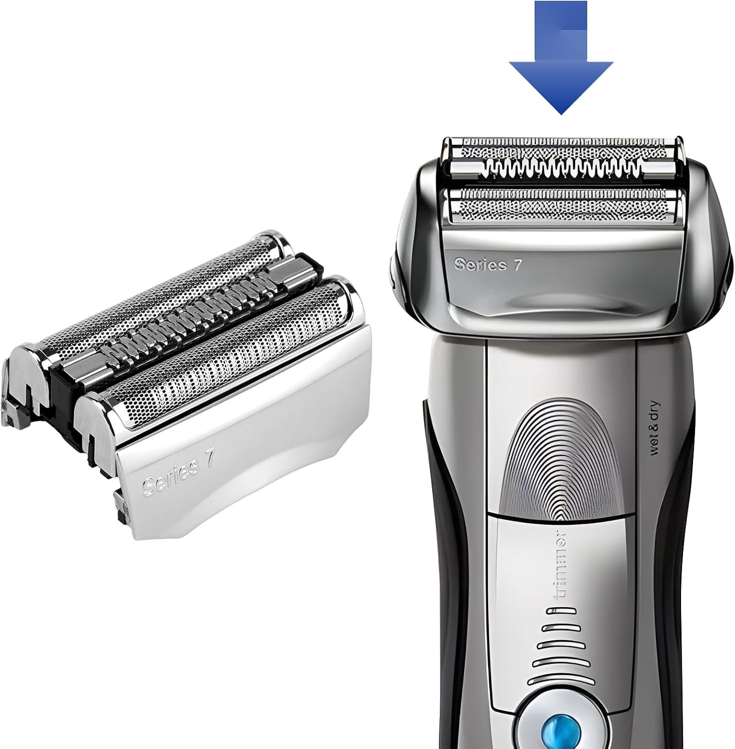 Amazon.com: 70S Series 7 Replacement Head for Braun Clean & Renew ...