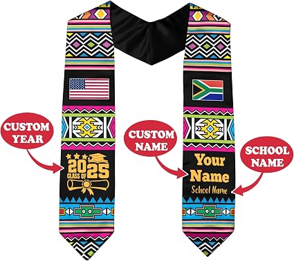 Stoles For Graduation 2025 Customize Peru Graduation Stole, First ...
