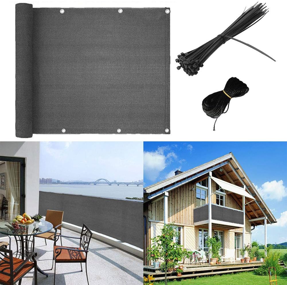 Amazon.com : caiyuangg Balcony Privacy Screen Covers Balcony to Cover ...